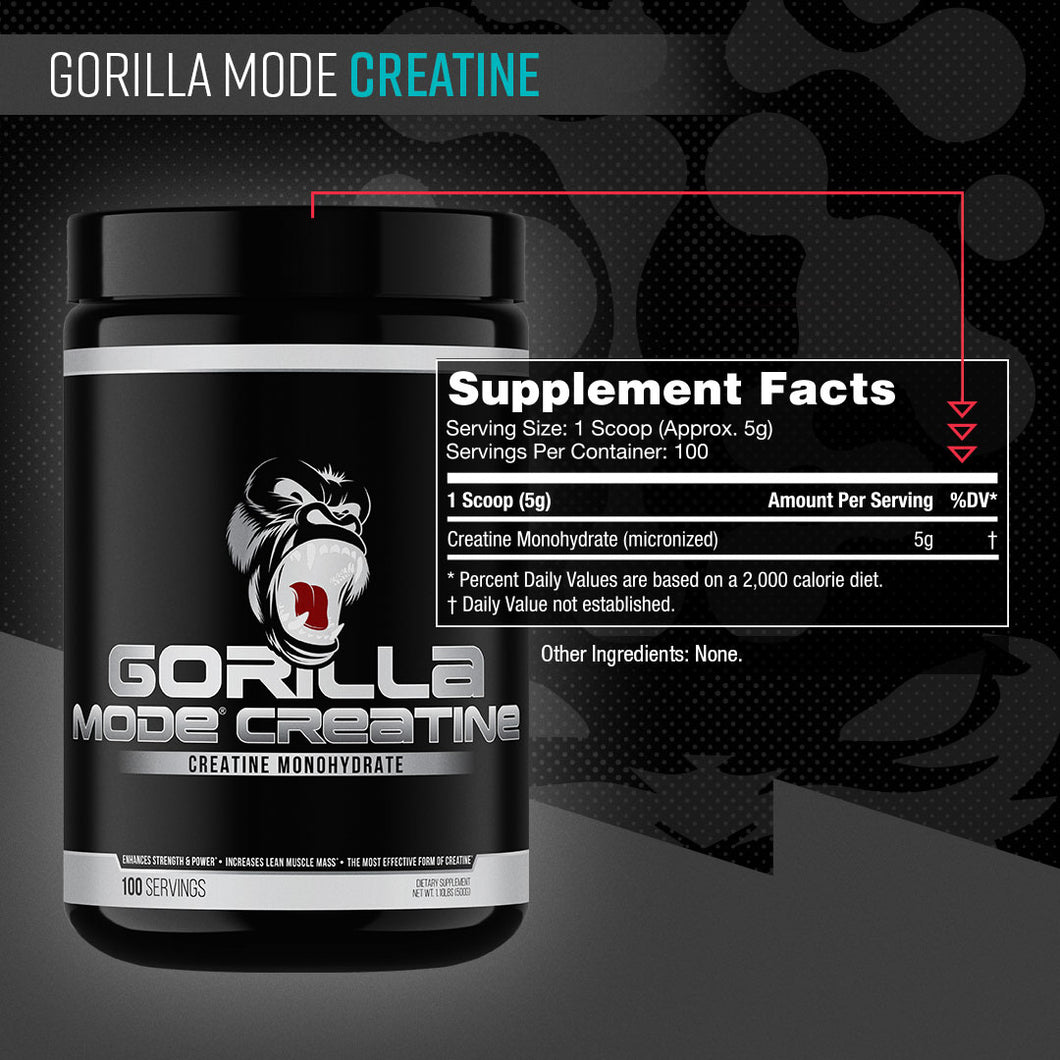 Gorilla Mode Creatine Monohydrate | Gorilla Mind