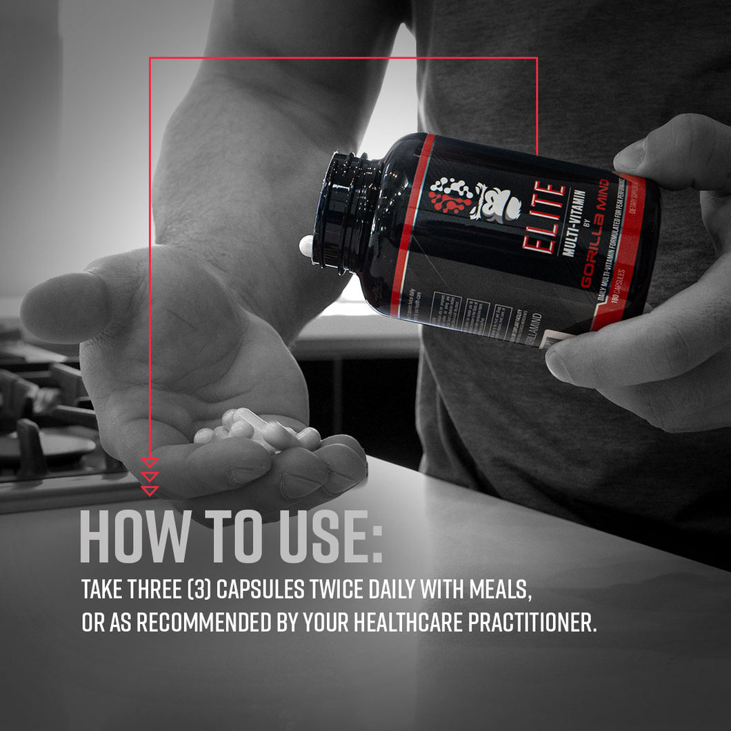 Elite Multivitamin | Daily AM & PM Formula | Gorilla Mind