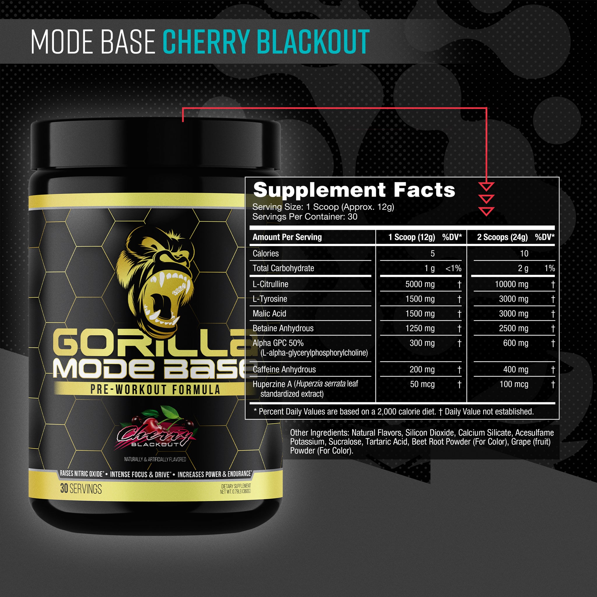 Gorilla Mode Base Pre-Workout | Daily Driver Formula | Gorilla Mind
