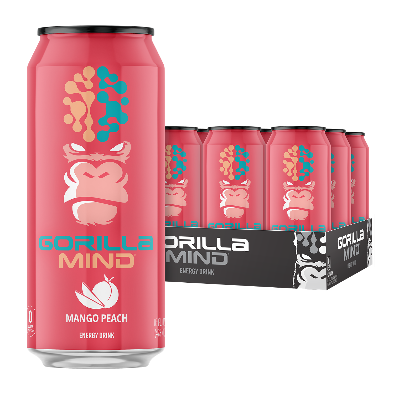 Gorilla Mind Energy Drink | Sugar-Free Focus & Performance Energy ...