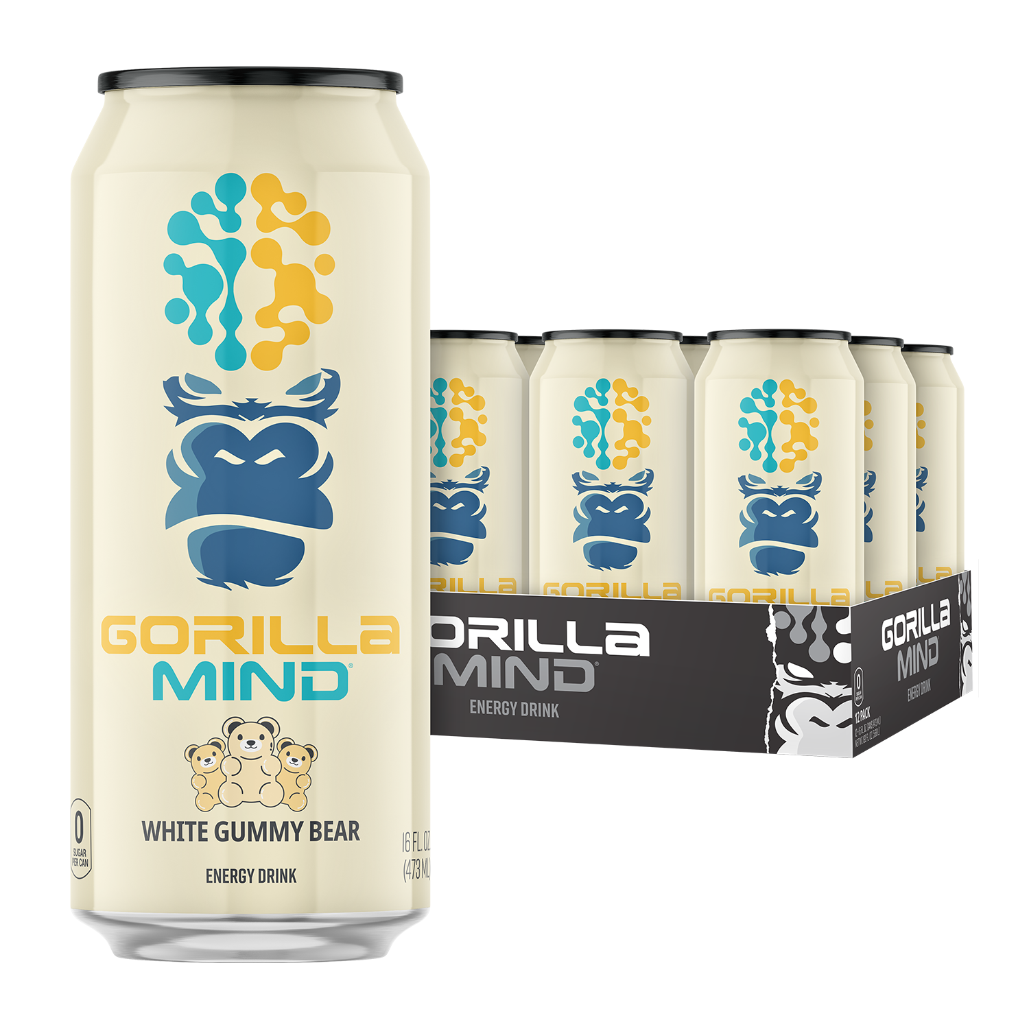 Gorilla Mind Energy Drink | Sugar-Free Focus & Performance Energy ...