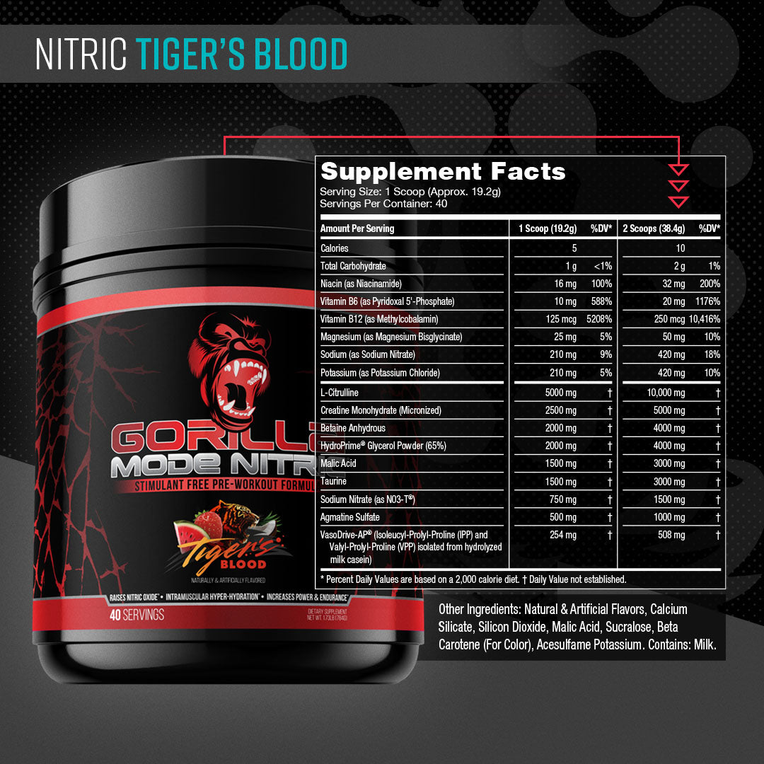 Tiger’s Blood Energy Drink Bundle | Gorilla Mind